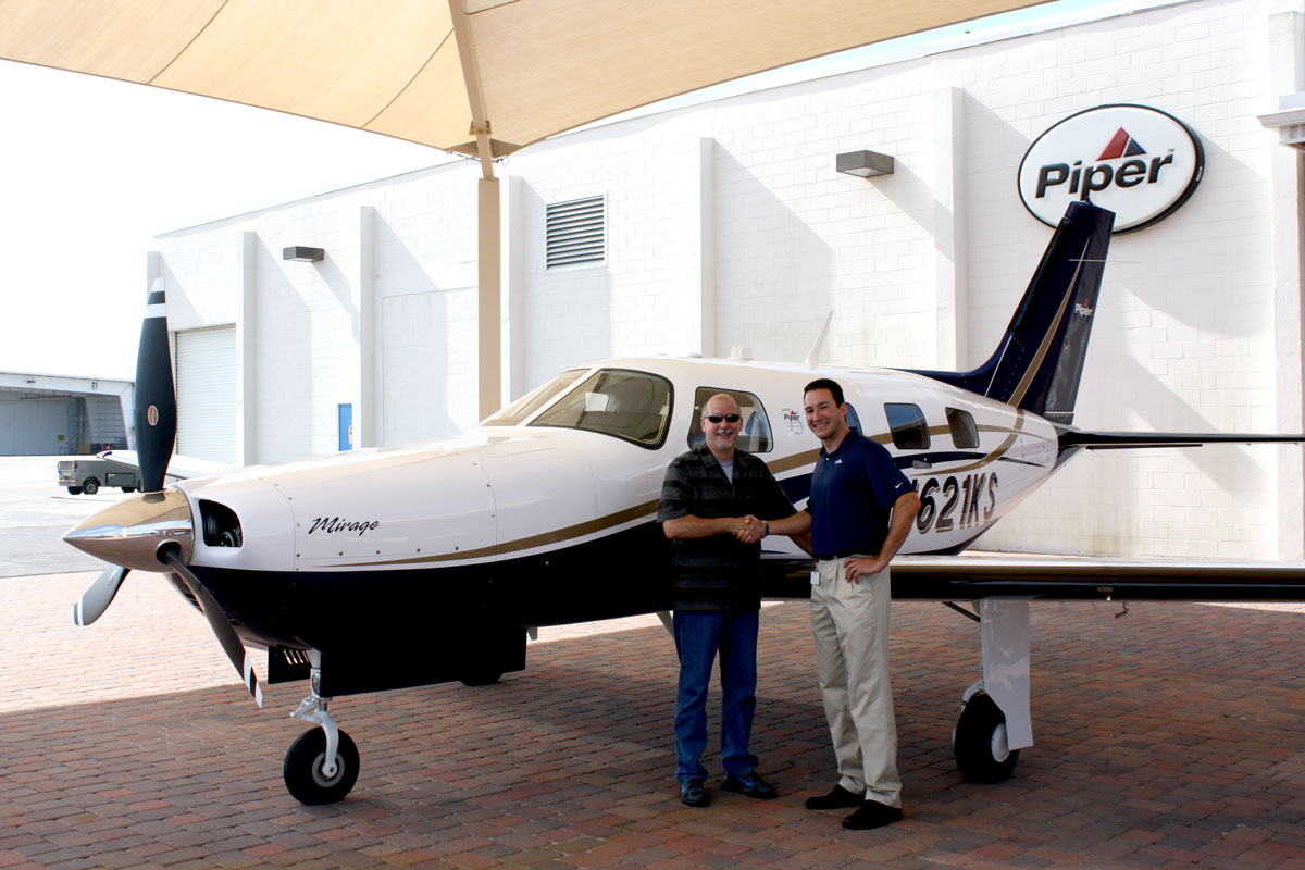Congratulations to New Piper Mirage Owner Kevin Sadler of Austin, TX ...